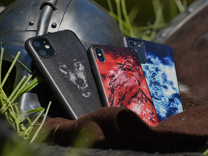 Engraved Wood Viking Phone Cases | New World Viking
